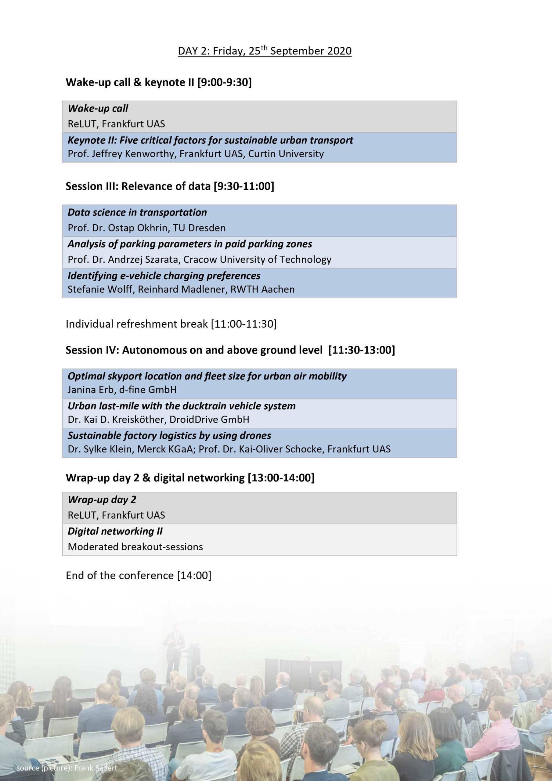UTC 2020 - Urban Transport Conference